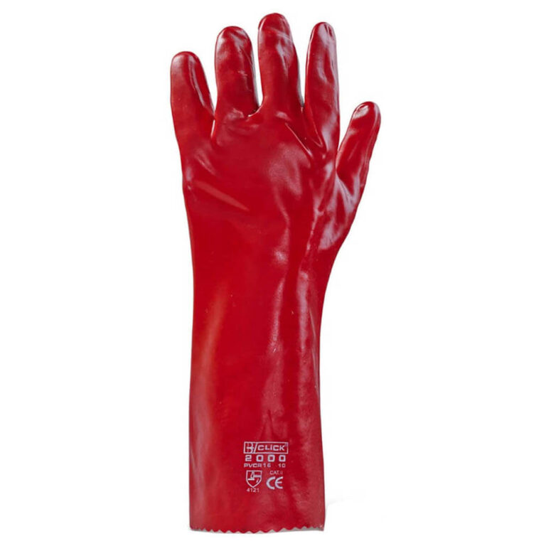 Click 2000 PVCR16 Red PVC 16 Inch Gauntlets | Safety Supplies